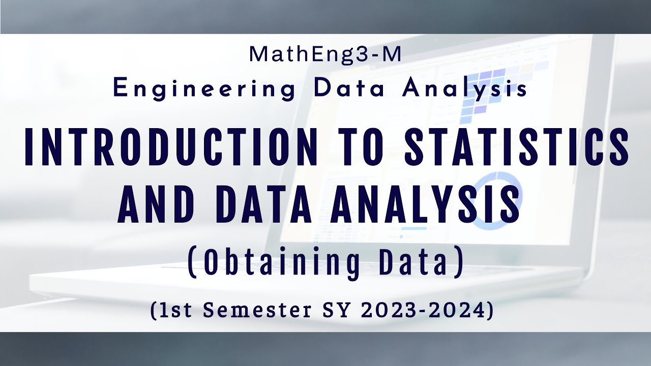 [MathEng3-M Engineering Data Analysis] LECTURE 1 Introduction to Statistics and Data Analysis
