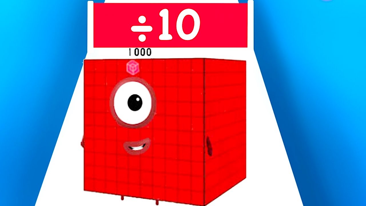 NUMBERBLOCKS RUN STAGE 9 - STUDYING MATH NUMBERS 1-10 COUNT TO 1000