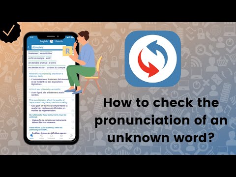 How to check the pronunciation of words on Reverso?