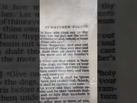 Mote In Your Brother’s Eye? 🫣 Let’s Read In Matthew 7 In The Bible 💫✨