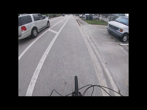 racing traffic on a motorized bike