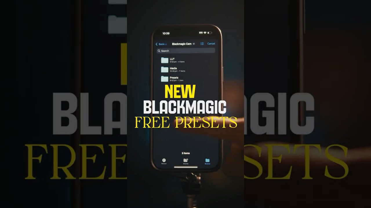 FREE Blackmagic Mobile Presets 🔥 Shoot Cinematic on Any iPhone (8–16 Pro) or Android