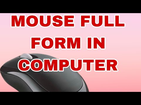 MOUSE FULL FORM IN COMPUTER