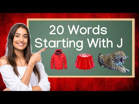 Vocabulary Words For Kids | Words that start with J - Vocabulary | Words That Start with J