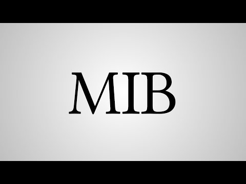 What Does "MIB" Stand For?