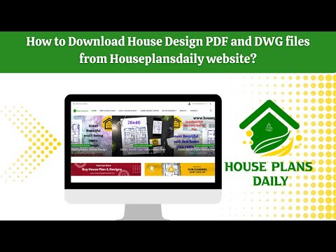 How to download house design PDF and DWG files from Houseplansdaily website? #houseplansdaily