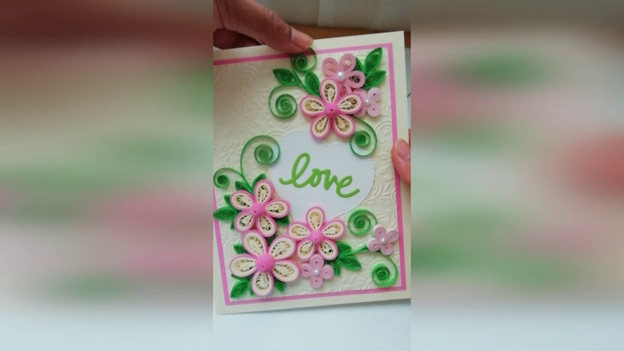How to make your own Quilling Greeting Card l Chedee Gifts