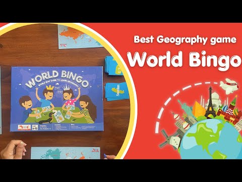 Winner will say *BINGO* \\ Best Geography Game for kids \\ World Bingo