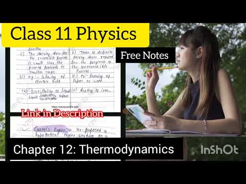 Chapter 12: Thermodynamics Class 11 Physics Notes: FREE Handwritten Notes PDF Download