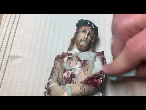 Scourged Jesus statue restoration