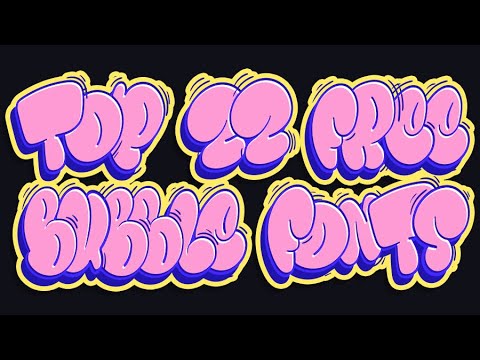 Discover 22 Amazing FREE Bubble Fonts for Designers