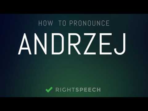 Andrzej - How to pronounce Andrzej