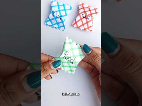 DIY Father's Day card 😍/ Last minute gift for Dad #fathersday #shorts#giftfordad #anishacraftshorts