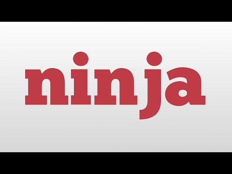 ninja meaning and pronunciation