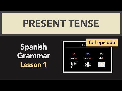 Spanish Course, Lesson 1- Present Tense, Regular verbs