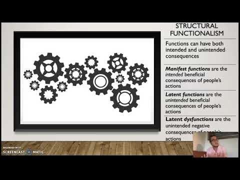 SOCI 1301 - Structural Functionalism