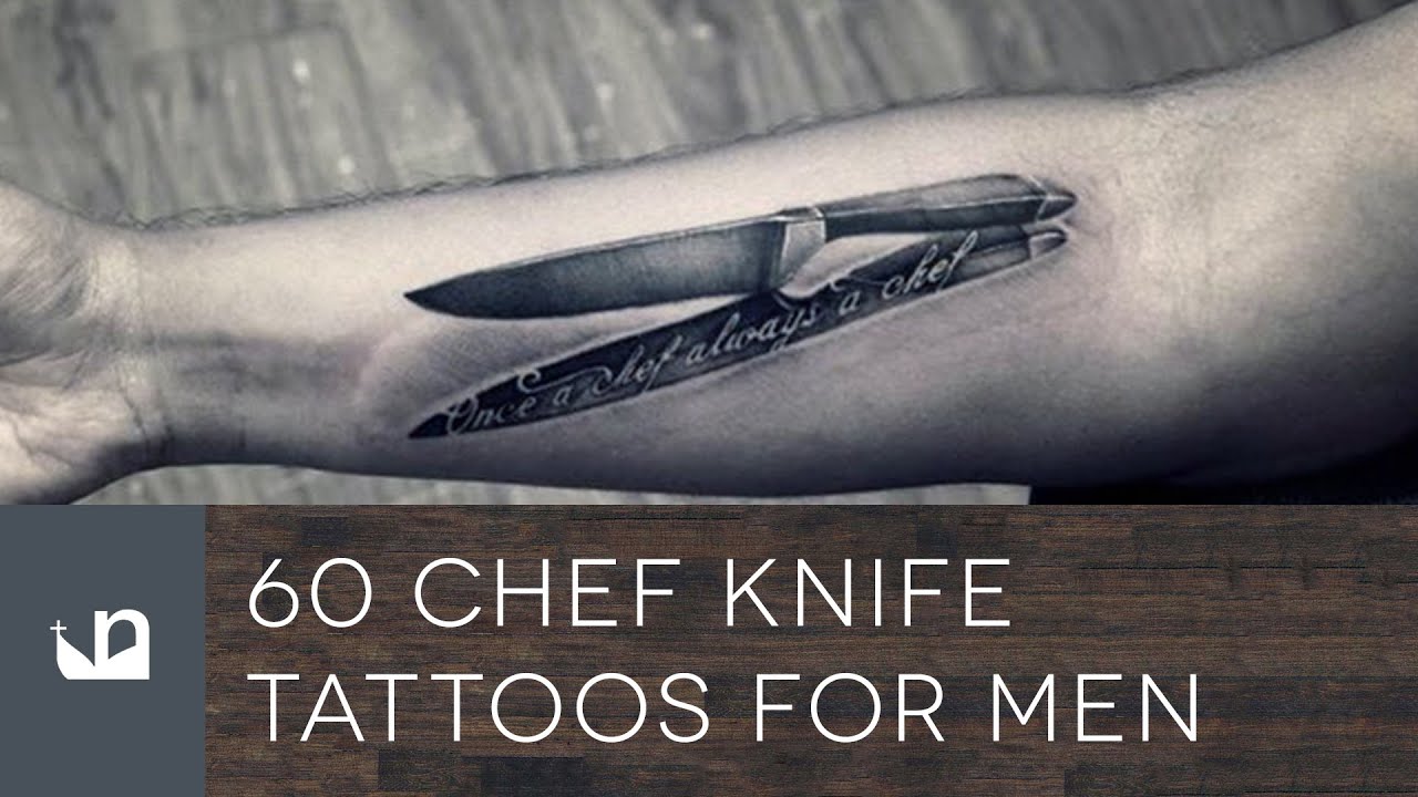 60 Chef Knife Tattoos For Men