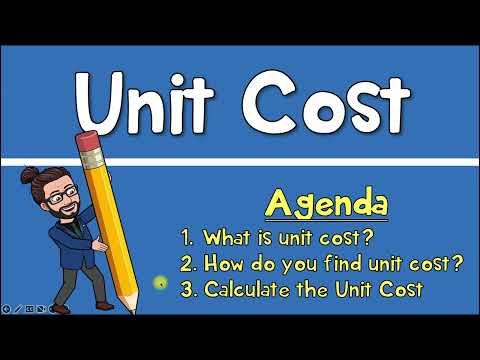 Unit Cost | The Math Review | 6RP3b