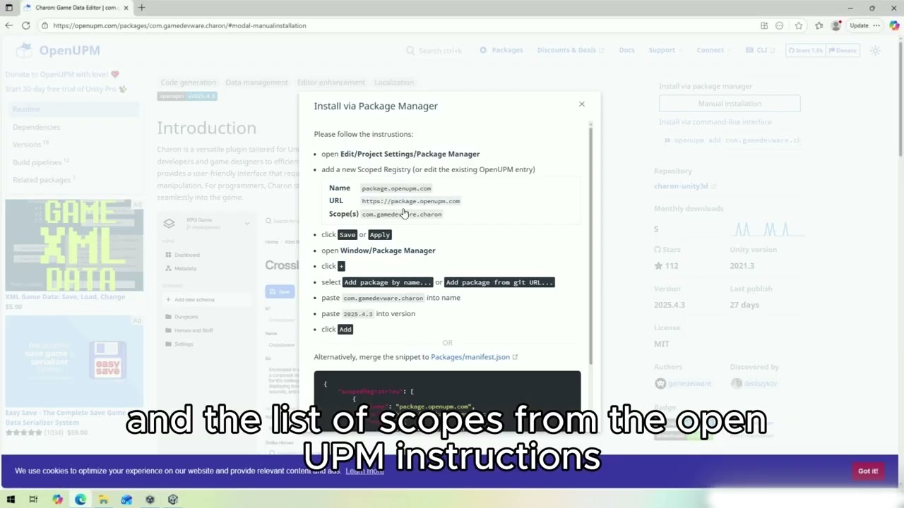 Unity | Installing the Plugin from OpenUPM | Charon