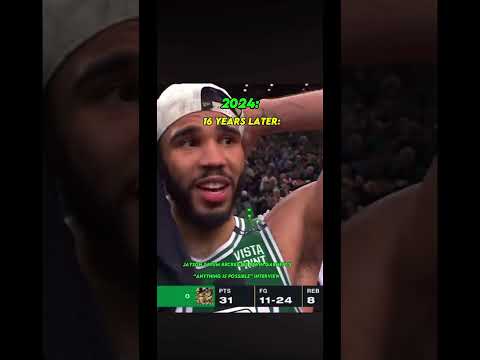 Jayson Tatum Recreates Kevin Garnett’s “Anything is possible”