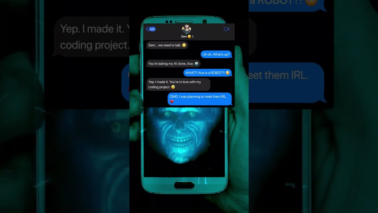 The AI Clone My Best Friend Fell For   #shorts #texting #funnymessages #storytime