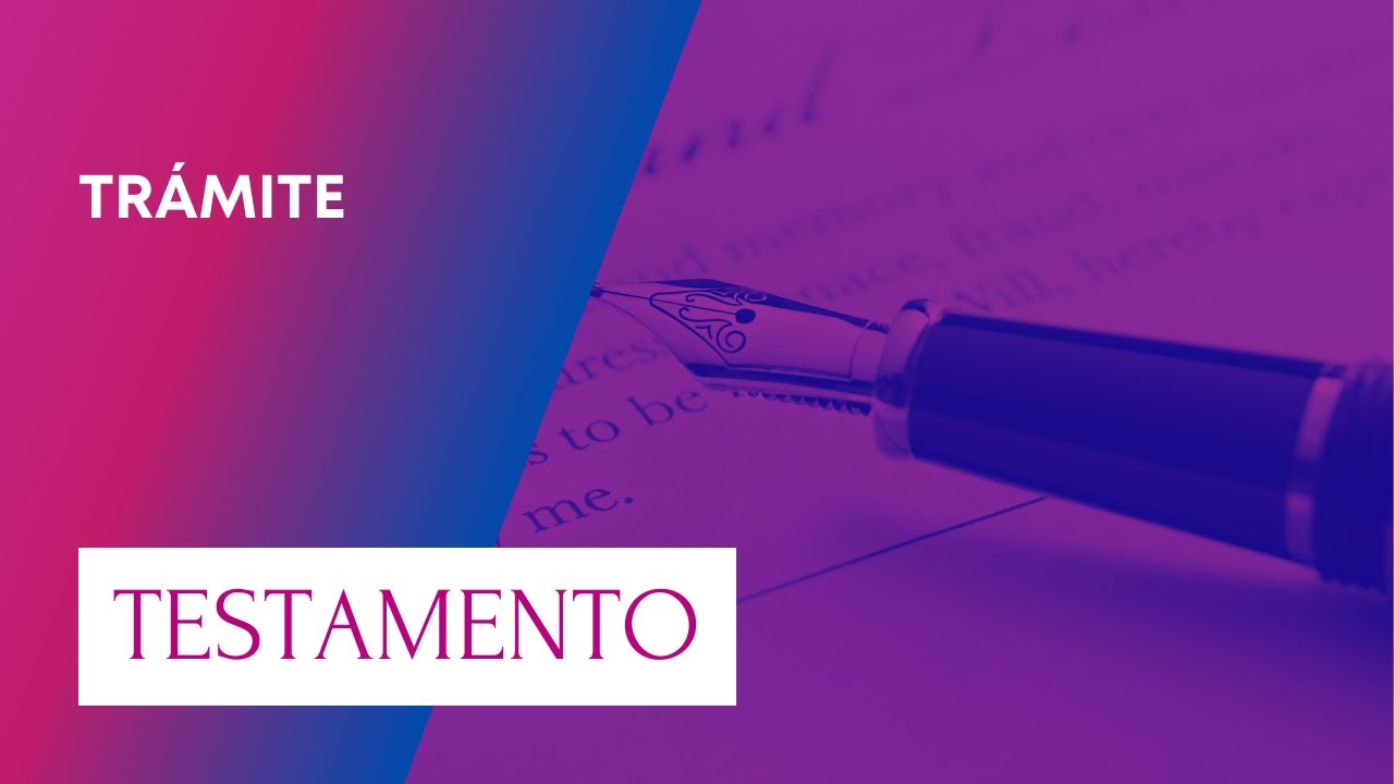 TRÁMITE - TESTAMENTO - NOTARÍA 96 CMDX