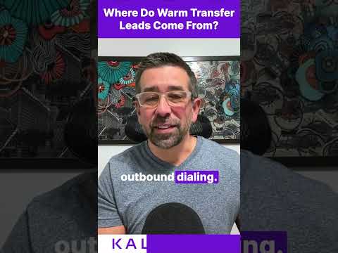 Where do warm transfer leads come from