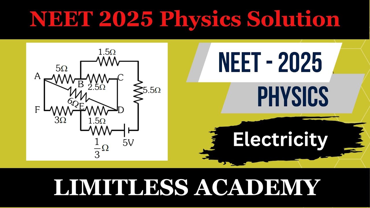 NEET 2025 Physics Current Electricity Question Solution #neet2025 #neetphysics