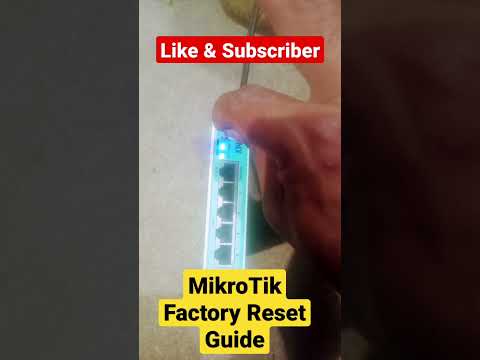 How To MikroTik Factory Reset Guide? #mikrotik #youtubeshorts #networking