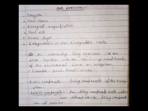 Our environment chapter 15 notes of science class 10 NCERT|study gold|science revision notes ch.15