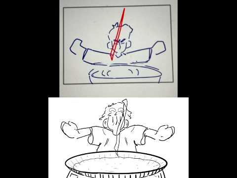 Storyboards vs Animation! #2danimation #animatic #storyboard #animation #flipaclip