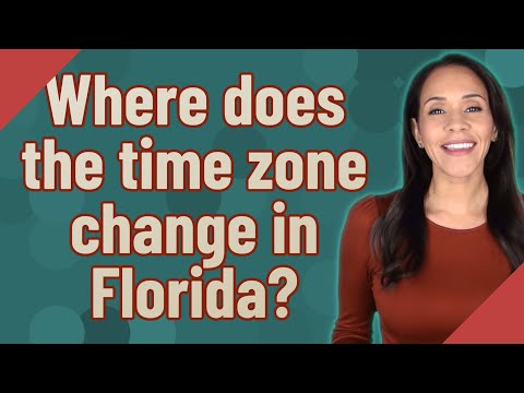 Where does the time zone change in Florida?