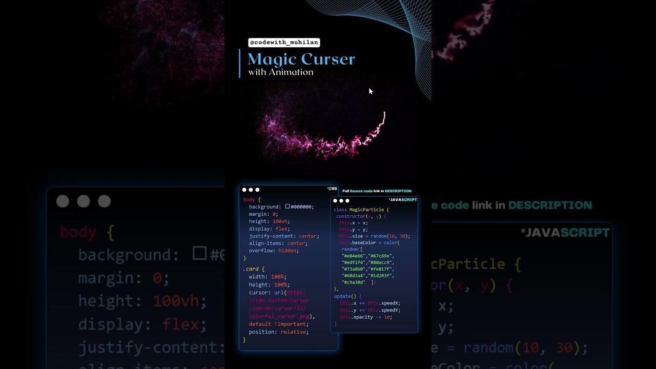 Magic Curser - Using css & js❤️