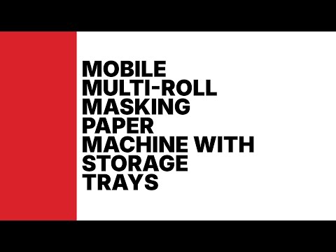 📦 Mobile 18” Masking Paper Dispenser with Storage Trays – Body Shop Must-Have
