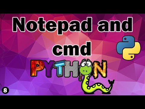 How To Run Python Scripts Using cmd, How To Use Notepad To Write Python Scripts. Hello World Program