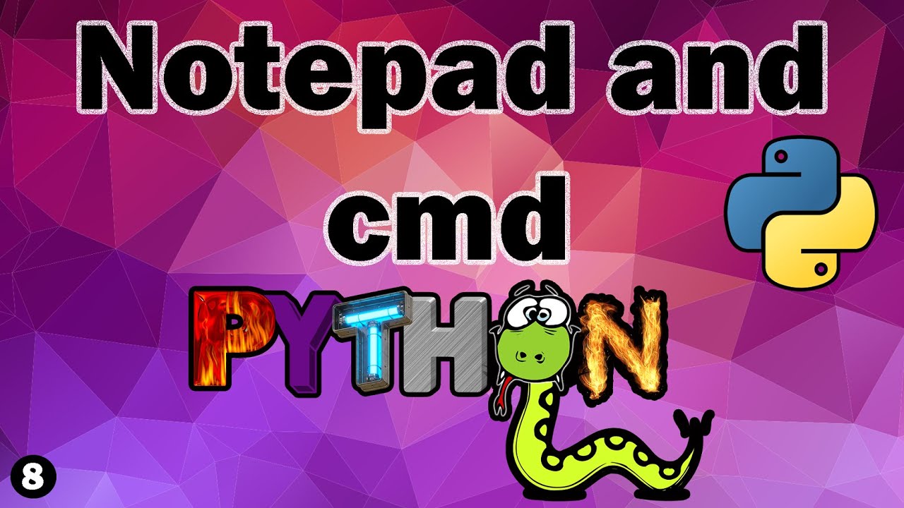 How To Run Python Scripts Using cmd, How To Use Notepad To Write Python Scripts. Hello World Program