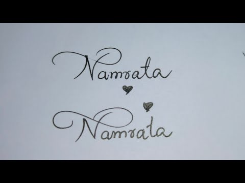 Calligraphy Of Letter N | Stylish Name Of Namrata
