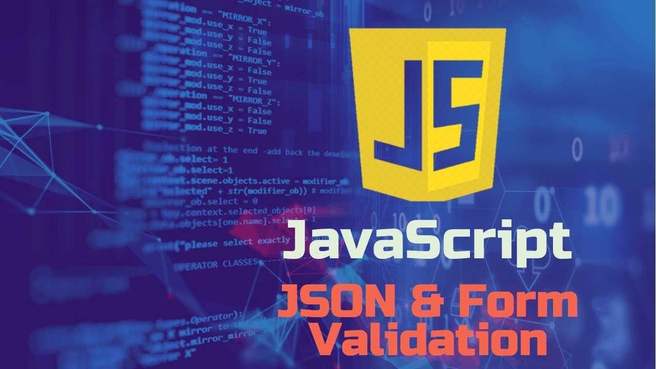 Javascript JSON & Form Validation | learn javascript | javascript for beginners (Sinhala)