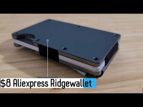 $8 Aliexpress Ridgewallet Unboxing + Review (Slim Aluminium Credit Card Holder)