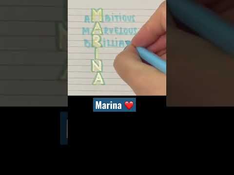 Meaning of the name MARINA #meaning #name #marina