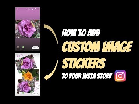 How To Add A Custom Photo Sticker / Share More Than 1 Photo on an Instagram Story Page (iPhone)