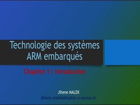 Technologie des systèmes ARM embarqués : Introduction