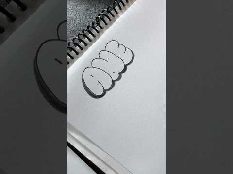 Ane in bubble letters!๐ #fyp #names #satisfyling #foryoupage #art #drawing