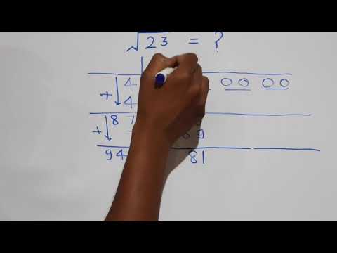 How to find the Square root of 23 | Class 8