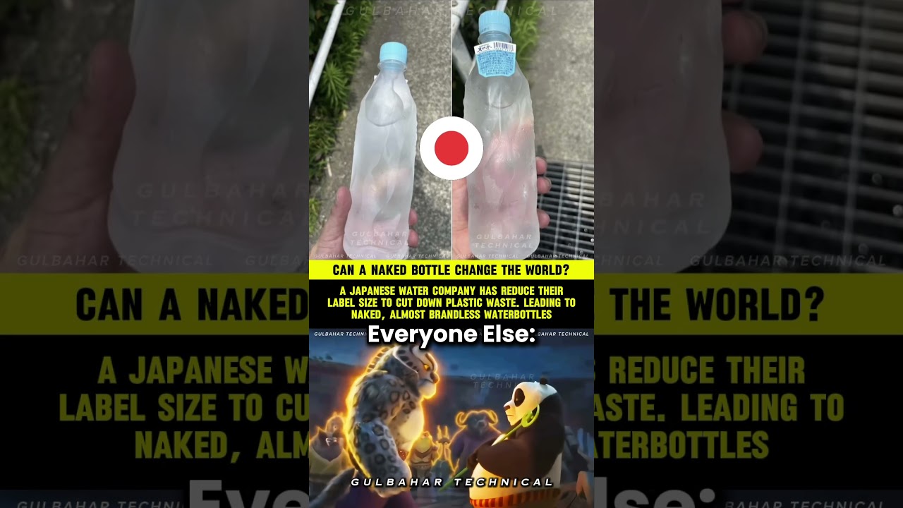 Japan's NO Label Water Bottles | The Future of Eco-Packaging! ♻️
