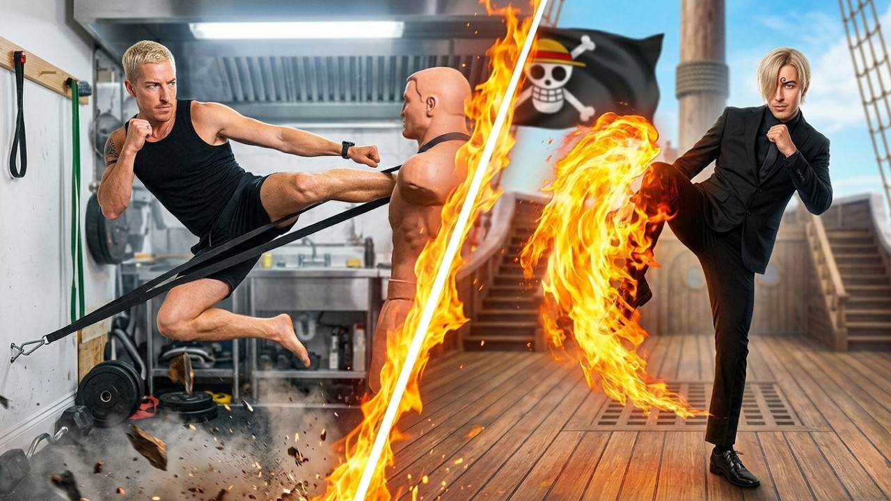 training like Sanji...