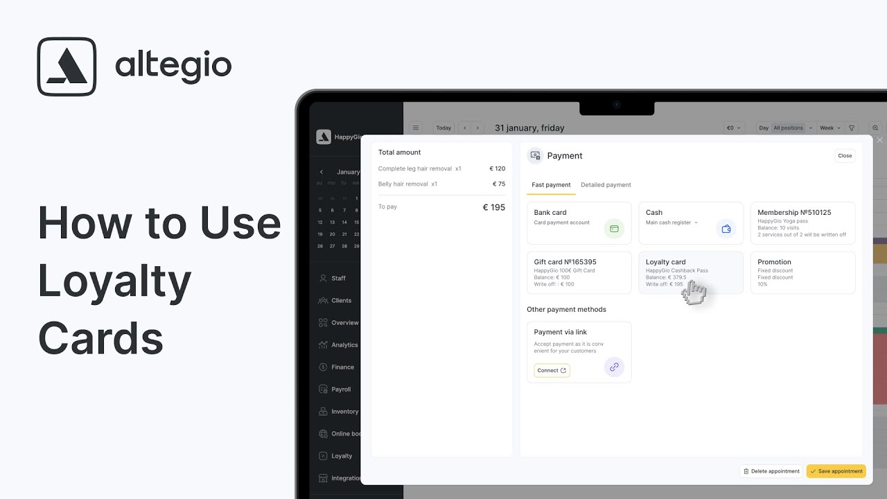 8. Loyalty: How to Use and Manage Loyalty Cards for Your Clients