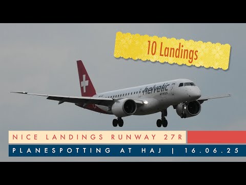 10 tolle Landungen am HAJ | 16.06.25 | 4K