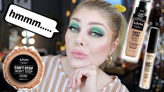 NYX Can't Stop Won't Stop Review | Foundation, Concealer & Powder