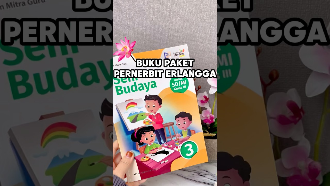 Buku paket sekolah dasar sd cetakan penerbit erlangga kurikulum terbaru #backtoschool #rainifannii